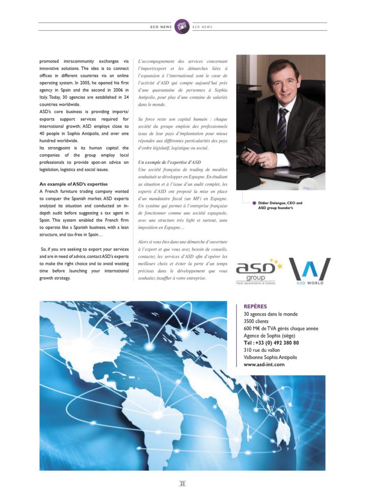 Avec ASD, pour se développer à l'international sans contraintes | ASD Group