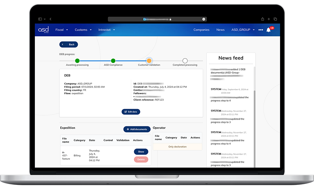ASD Intrastat: simplify your Intrastat/EMEBI/DES declarations | ASD Group